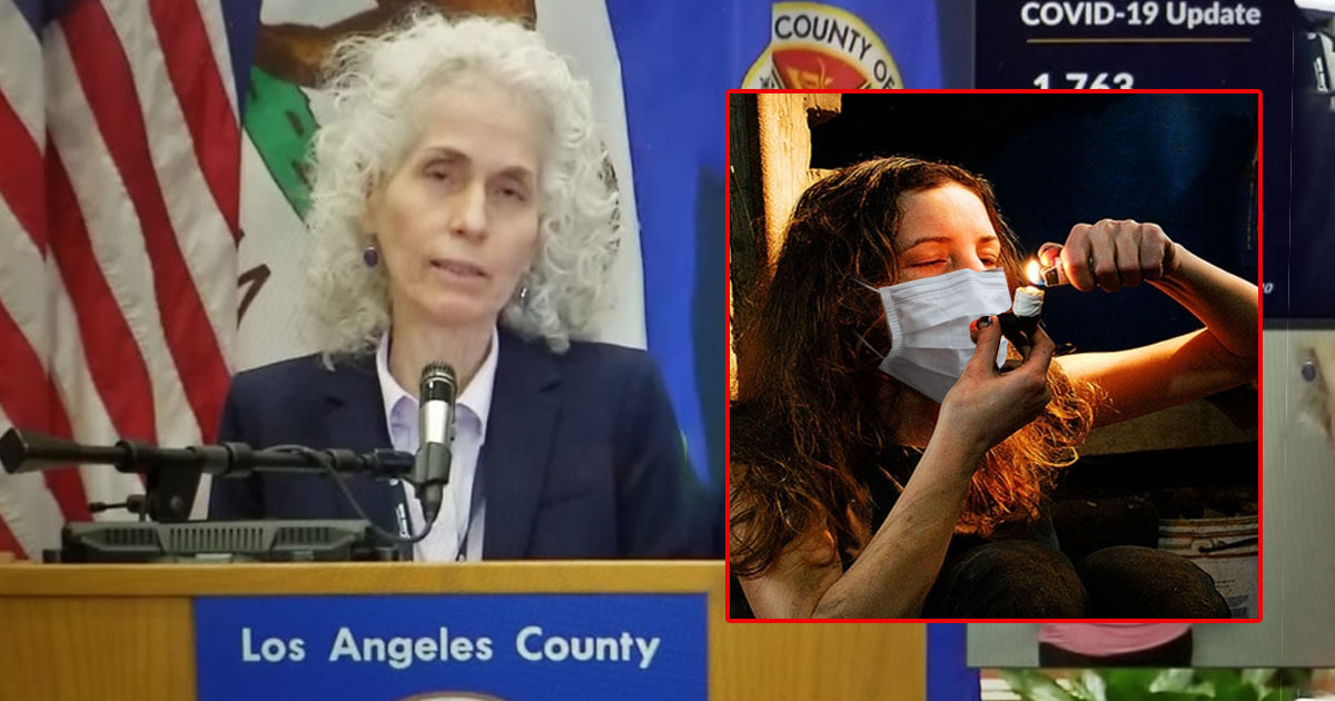 LA Health Dept. giving out free COVID masks with holes for easier crack ...