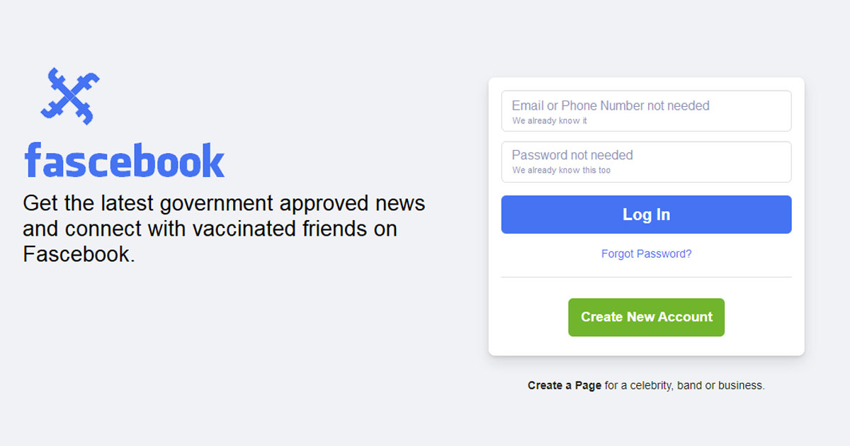 Facebook officially changes its name to Fascebook • Genesius Times