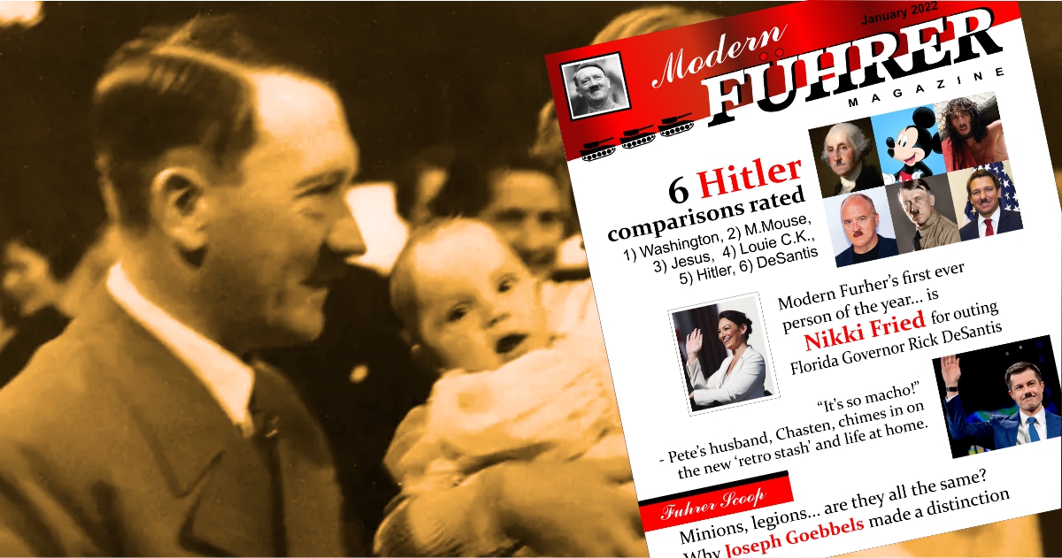 Modern Fuhrer magazine ranks top Hitlers of 2022; Hitler comes in 5th ...