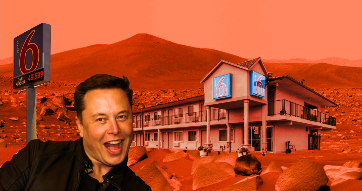 Elon Musk buys Motel 6 to build first motel on Mars • Genesius Times