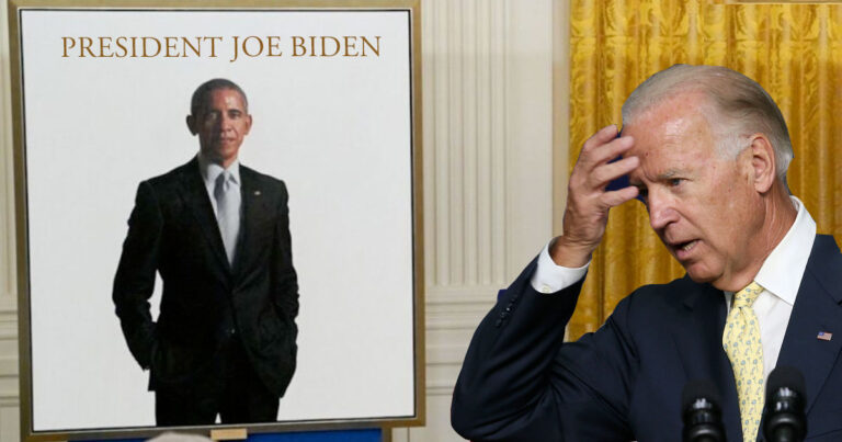 JUST IN: Biden unveils his own presidential portrait at the White House ...