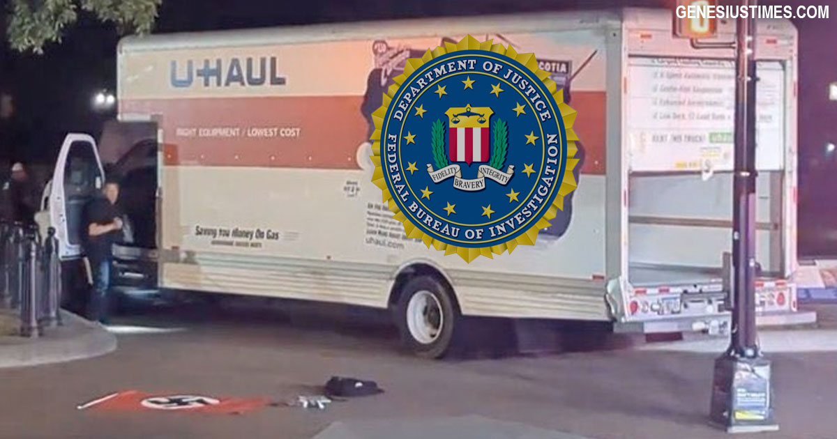 BREAKING: FBI forgets to take their logo off van before false flag ...